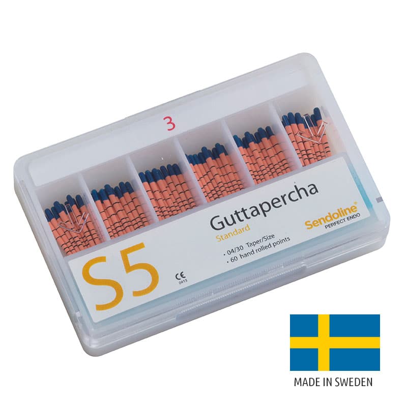 Conuri de gutaperca Sendoline S5 - Conicitate 04, ISO #30 | Denta Deals