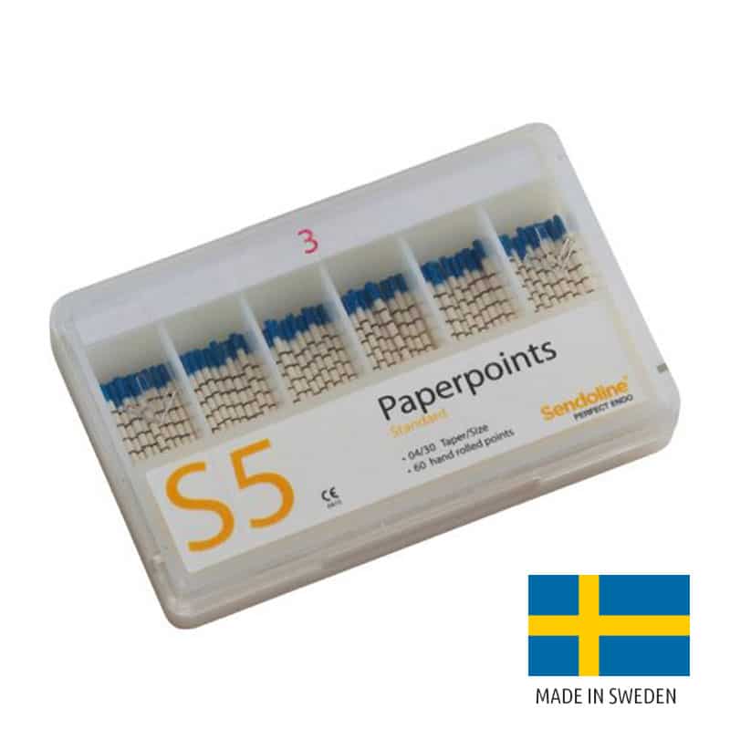 Conuri de hartie Sendoline S5 - Conicitate 04, ISO #30 | Denta Deals